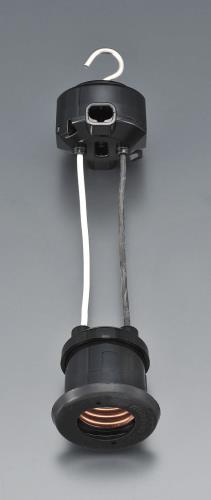 仕様：●用途:防雨型屋外用ソケット●定格容量:3A・300V●口金:E26●サイズ:φ45.6×196mm●電線:IE/F0.9mm2●材質:ボディ:フェノール樹脂パッキン:EPゴム●工事現場、イベント、ビニールハウス、養殖場などの屋外用●...