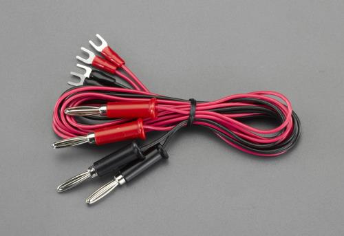 仕様：●メーカー:テイシン電機●型番:TLA-35●絶縁耐圧:AC2000V(1分以上)●リード線:0.3mm2●全長:1000mm●Y字端子⇔バナナプラグ●赤・黒各色2本(計4本入)●RoHS2対応品商品画像に関する注意事項：●画像に数字...