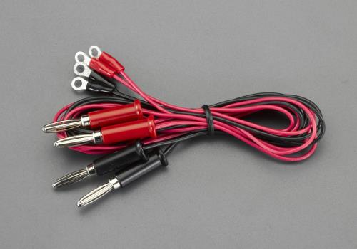 仕様：●メーカー:テイシン電機●型番:TLA-41●絶縁耐圧:AC2000V1分以上●リード線:0.3mm2●全長:1000mm●丸端子⇔バナナプラグ●赤・黒各色2本(計4本入り)●RoHS2対応品商品画像に関する注意事項：●画像に数字等の...