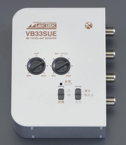 仕様：●メーカー:日本アンテナ●型番:NAVB33SUE-BP●用途:テレビの電波を増幅する2出力型卓上ブースター●周波数帯域:UHF:470~710MHz(13~52ch)BS・110°CS:1032~3224MHz●標準利得:UHF:2...