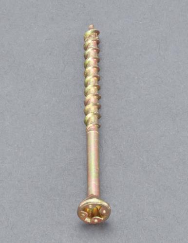 仕様：●半ねじ●材質:鉄鋼線(クロメート)●(+)特殊フレキ頭●サイズ:太さ:3.8mm、長さ:75mm、頭径:7.5mm、線材径:2.7mm●入数:130本●MDF材、LVL材の枠組みに最適。●下穴無しで、一発締付。施工性を重視。●十字穴...