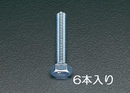 仕様：●材質:鉄●仕上:ユニクロメッキ●並目ねじ●全ねじ●サイズ:M12×100●ピッチ:1.75●頭対辺:19mm●入数:6本商品画像に関する注意事項：●画像に数字等の情報が入っている場合は、　品番末尾が対象商品の画像となります。