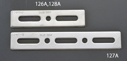 仕様：●材質:ステンレス(SUS304)●厚み:2mm●全長:150mm●幅:24mm●長穴数:3●穴数:2●長穴サイズ:7×29.5mm●穴径:6.5mm●重量:約55g(1個あたり)●入数:1個●取付ねじ無し商品画像に関する注意事項：●...