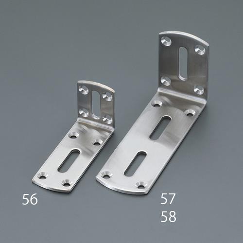 仕様：●長さ×長さ(mm):60×120●幅(mm):40●厚み(mm):3.0●穴数:ビス穴8 長穴3●ビス穴径:φ4.5mm●長穴サイズ:短辺側長穴:8.5×35mm長辺側長穴:8.5×35mm●材質:ステンレスSUS304(ヘアライン...