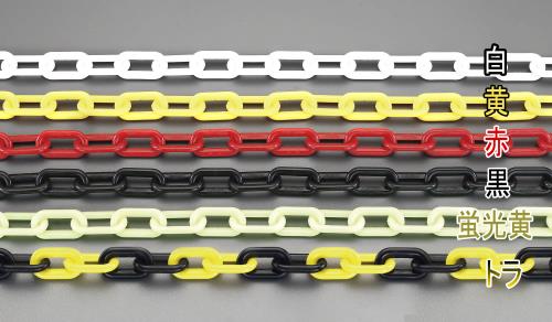 仕様：●材質:ポリエチレン●カラー:蛍光黄●全長:30m●線径:6mm●チェーン内寸:23.5×7mm●使用荷重:4kg●重量:3kg●プラスチックチェーンは荷重を断続的にかけると伸びて切断することがあるため、吊り下げには適していません。商...