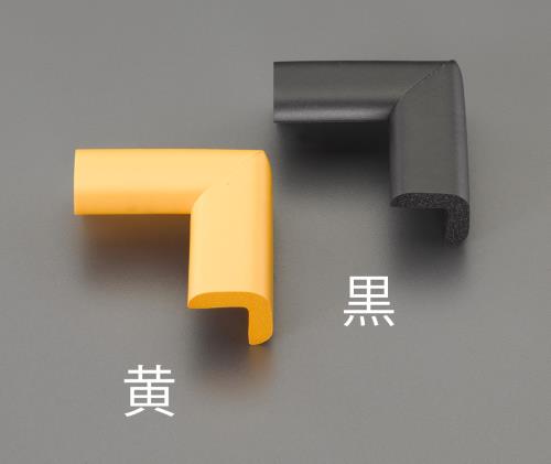 仕様：●メーカー:カーボーイ●型番:AC-24YS●商品名:安心クッション コーナー用●材質:NBR(発泡ゴム)●サイズ(mm)(A×B×C):70×70×48●厚み(D):18mm●重量:約30g●カラー:黒●入数:2個●用途:工作機械の...