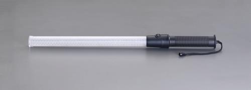 仕様：●サイズ(mm):φ35×560●重量(g):132●電源:単2電池×3本(別売)●光源:赤色・青色LED各9個●材質:パイプ部:ポリカーボネイト グリップ部:ABS樹脂●最大径:約43mm●電池寿命:点滅:約120時間点灯:約70時...