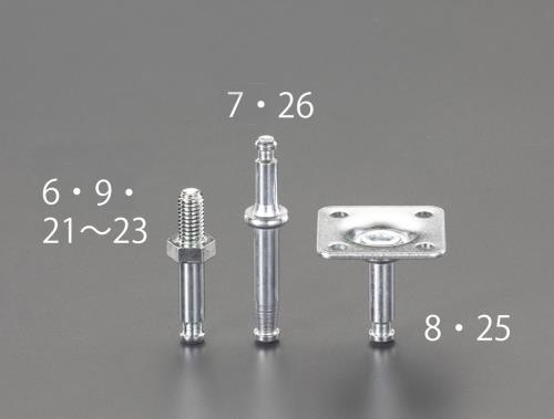 仕様：●ねじサイズ:35×35mm(穴径4mm)●重量:25g●適合キャスター:EA986PC-140、-140B●入数:4個商品画像に関する注意事項：●画像に数字等の情報が入っている場合は、　品番末尾が対象商品の画像となります。
