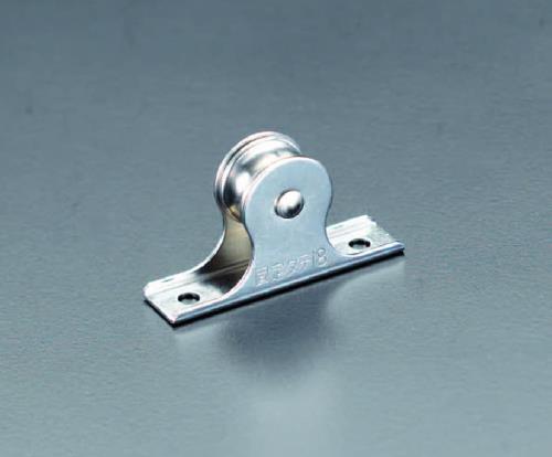 仕様：●使用荷重:20kg●材質:ステンレス(SUS304)●車径:18mm●使用ロープ径:~6mm●ベースサイズ:50×12mm●取付穴径:4mm●重量:35g商品画像に関する注意事項：●画像に数字等の情報が入っている場合は、　品番末尾が...