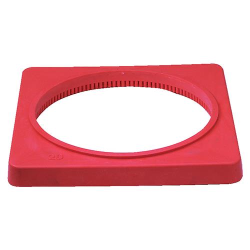 仕様：●メーカー:三甲(サンコー)●型番:8Y0078●サイズ(mm):360×360×30●内径:290mm●重量(kg):1.5●材質:ポリエチレン+ポリプロピレン●色:レッド●適合コーン:EA983FT-701~-703、-731~-...