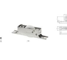 仕様：●材質:車:ポリアセタール樹脂、枠:SUS304●サイズ:86(W)×20(D)×14.6(H)mm●車輪径:φ30mm●耐荷重(2個):40kg●上下調整可能高さ:6mm●堀込みサイズ:長さ:55mm、幅:14.6mm、深さ:17....