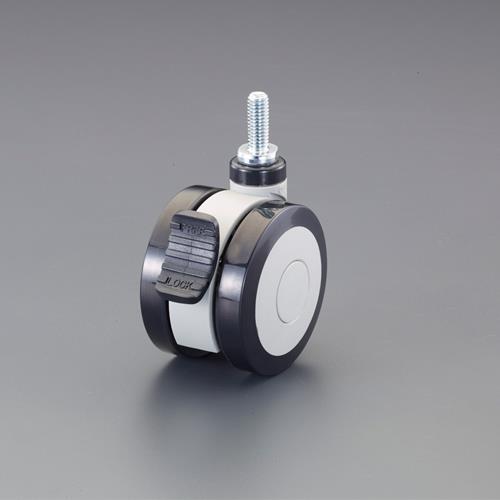 仕様：●メーカー:東信製作所(トーシン)●型番:TSW75-B●材質:内側:ナイロン外側:ウレタンエラストマー●ねじサイズ:W3/8”●車輪径×幅:75x59mm●取付高:92mm●重量(g):313●耐荷重:100kg●旋回部と車輪を同時...