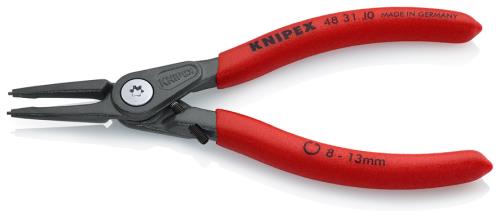 仕様：●メーカー:KNIPEX(クニペックス)●型番:4831J0●防錆仕上げ●ねじ式ストッパーで開き具合を調整できます。●ねじ式ジョイントによりプライヤーの動きに遊びがなく、精密な操作が可能です。●リング径(mm):8~13●全長(mm)...
