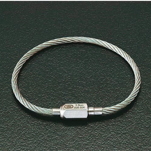 仕様：●材質:SUS304●全長:385mm●線径:φ3mm●使用荷重:0.78kN●重量:20g●ネジ式●スリング等、物を吊る場合において使用しないで下さい。●ナットの中ですき間ができないように最後までしっかり締めて下さい。商品画像に関す...