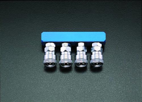 仕様：●型:20型●使用圧力:1.5MPa●材質:合金●ねじサイズ:Rc(PT)1/4”(ボディ側)●連数:4連●サイズ:125(W)×19(D)×70(H)mm●重量(g):500商品画像に関する注意事項：●画像に数字等の情報が入っている...