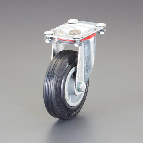 仕様：●仕様:自在ストッパー無●車輪径×幅:φ125×38mm●取付高(H):140mm●耐荷重:100kg●プレートサイズ:105×80mm●取付ピッチ:78×60mm●穴径:9mm●重量(g):1200g●材質:金具:スチールキャスター...
