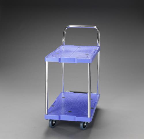 仕様：●メーカー:ナンシン●型番:DSK-104B●※注意※:【お客様組立品】●荷台サイズ:715×460mm●重量:16.2kg●荷台材質:ポリプロピレン●積載均等耐荷重:150kg●床高さ:上段:695mm、下段146mm●押手高さ:9...