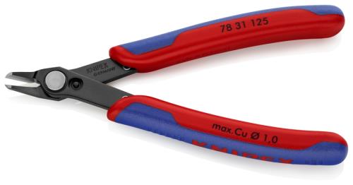 仕様：●メーカー:KNIPEX(クニペックス)●型番:7831125●全長:125mm●ハンドル:コンフォート●仕上げ:磨き●刃硬度:HRC60●切断能力(mm):軟線:0.2~1.0●材質:特別工具鋼●重量(g):50●直刃商品画像に関す...