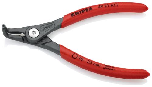 仕様：●メーカー:KNIPEX(クニペックス)●型番:4921A11●先端:90°●リング径:10~25mm●全長:130mm●先端径:φ1.3mm●軸用●防錆仕上げ●先端チップはリングとの接触面が広いため、リングを歪めず確実に保持します●...
