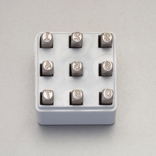 仕様：●仕様:数字(0~9):9本組※6と9は共用です●材質:スチール●文字サイズ:4.8mm●全長:60mm●重量:340g●付属品:プラスチックケース●シャンクサイズ:7.9mm商品画像に関する注意事項：●画像に数字等の情報が入っている...