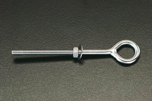 仕様：●使用荷重:80kg●サイズ(mm):D:7、L:18、B:120●ねじ径:M8●材質:SUS304●付属品:六角ナット(1個)、丸ワッシャー(1個)●重量:61g商品画像に関する注意事項：●※サイズ詳細は、エスコ寸法図を参照下さい。...