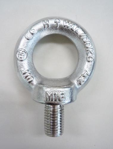 仕様：●材質:鍛造ステンレス(SUS304)●ねじ径:M6●内径:20●線径:8●使用荷重:80kg●重量(g):60●並目ねじ商品画像に関する注意事項：●※画像は、EA638SD-35です。●画像に数字等の情報が入っている場合は、　品番末...