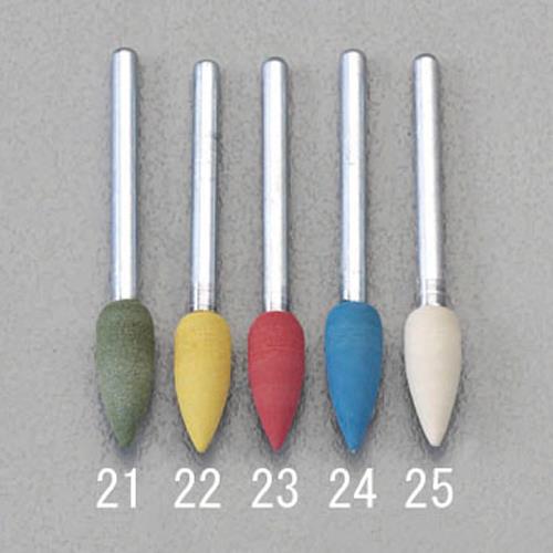 仕様：●直径:5mm●高さ:15mm●全長:46mm●粒度:#600●軸径:3mm●最大回転数:30,000rpm●重量:3g●用途:金型のメンテナンス。アルミ、ステンレスの研削、研磨。貴金属、鋳物、ガラスの研磨に最適●特長:滴型形状で細か...
