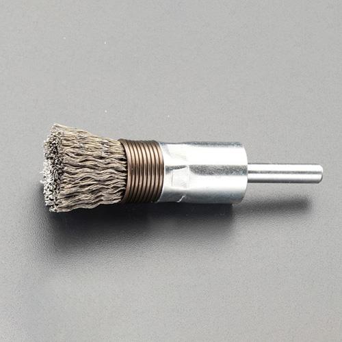 仕様：●メーカー:錦●型番:SP-018F2●外径:18mm●軸径:6mm●軸長:25mm●線径:0.27mm●金具径:18mm●毛丈:30mm●全長:80mm(±3mm)●最大回転数:6,000rpm●材質:ステンレス線 ヨリ形●エンド型...