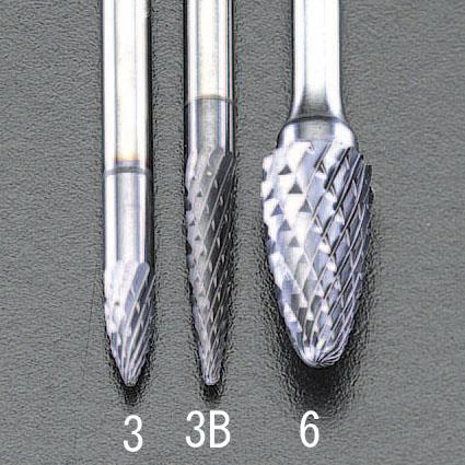 仕様：●軸径:3mm●刃径×刃長×全長:6×13×45mm●刃形状:・dカット (ダブル/ダイヤモンド)・先端形状:先丸ツリー型 (Ball Nosed Tree)●材質:タングステンカーバイドTiAlNコーティング●適合材質:一般鋼、ニッ...