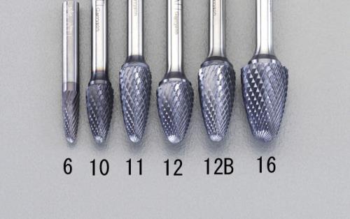 仕様：●軸径:6mm●刃径×刃長×全長:12×19×65mm●材質:タングステンカーバイド、TiAlNコーティング●適合材質:一般鋼、ニッケル、銅、銅合金、チタン、鋳鉄、ステンレス鋼、鍛鋼●dカット(ダブル/ダイヤモンドカット)●dカット(...