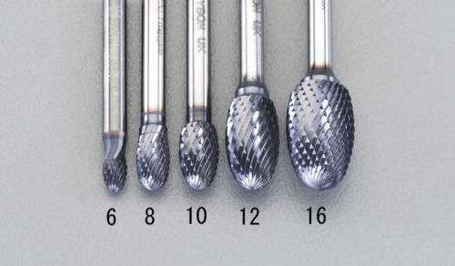 仕様：●軸径:6mm●刃径×刃長×全長:12×22×67mm●材質:タングステンカーバイド、TiAlNコーティング●適合材質:一般鋼、ニッケル、銅、銅合金、チタン、鋳鉄、ステンレス鋼、鍛鋼●dカット(ダブル/ダイヤモンドカット)●dカット(...