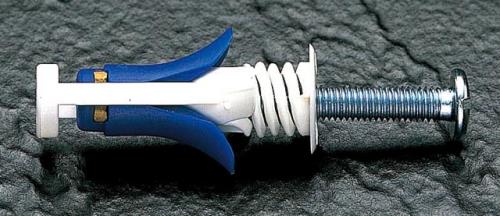 仕様：●ねじサイズ:M5●下穴:10mm●固定板厚:3~20mm●取り付ける物の最大厚:13mmボードの時:12mm●せん断/引張強度:20kg/7kg●厚板用中空取り付け具●石膏ボード用●入数は25本入りです。●[A]下穴を開けプラグを通...