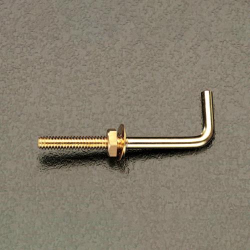 仕様：●サイズ:φ3.2×25mm●ねじサイズ:M4●耐荷重:6kg●材質:真鍮(キリンス仕上げ)●入数:2個●サイズ(mm):A:25、B:23、C:16商品画像に関する注意事項：●※2個入●画像に数字等の情報が入っている場合は、　品番末...