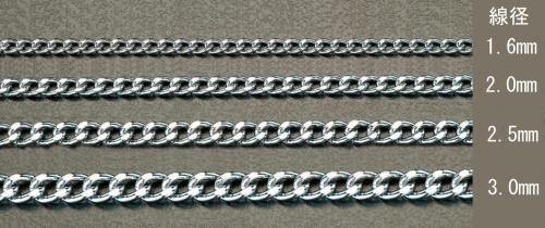 仕様：●全長:1m●線径:2.0mm●使用荷重:40kg●サイズ(mm):A:6.5B:3●破断荷重:120kg●重量:92g/m●材質:鉄(SWRM6)●ユニクロメッキ●マンテルのピッチが小さく、仕上がりが美しく扱いやすいチェーンです。●...