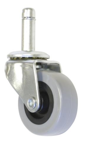 仕様：●適合品番:EA986EC-10、-10R、-10Y用替キャスター●車輪径:φ50mm●材質:ウレタン●入数:1個●全高:64mm●幅:21.8mm●軸径:先端:φ11mm、先端下部:φ8mm●自在タイプ商品画像に関する注意事項：●画...