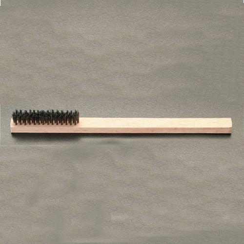 仕様：●全長:240mm●毛丈:15mm●線径:0.15mm●持ち手部分サイズ:厚み:9mm、幅:18mm●行数:4行●ブラシサイズ:10×72mm●材質:スチール●入数:1本商品画像に関する注意事項：●画像に数字等の情報が入っている場合は...