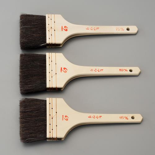 仕様：●セット内容:3本セット(30号・35号・40号)●毛幅:75・85・95mm●毛丈:60mm●玉厚:25・26・28mm●毛質:硬●全長:280mm●馬毛●油・水性用商品画像に関する注意事項：●画像に数字等の情報が入っている場合は、...