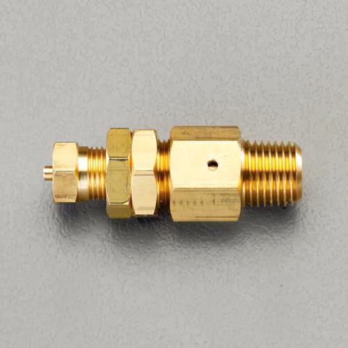 仕様：●メーカー:近畿製作所●型番:No.210 RV●取付ねじ径:R 3/8”●使用流体:圧縮空気●使用温度:-20~80°C●設定圧力:1.0MPa●使用圧力:1.0MPa●全長:52.5mm●幅:21mm●重量:65g●材質:真鍮●タ...