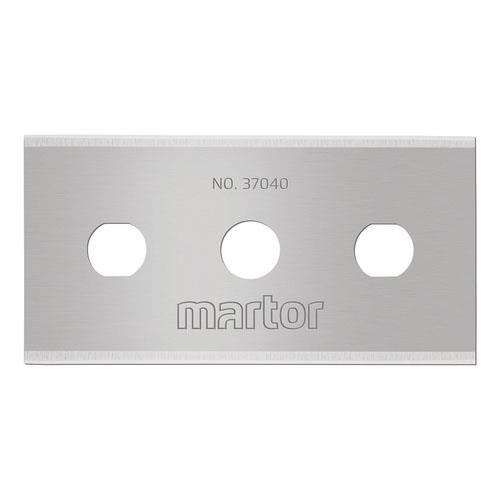 仕様：●メーカー:martor(マーター)●型番:37040.60●刃長:43mm●刃幅:22mm●刃厚:0.4mm●材質:スチール●重量:2.5g(1枚当たり)●ケースサイズ:52.6×25.5×9.5mm●総重量:28g●入数:10枚●...