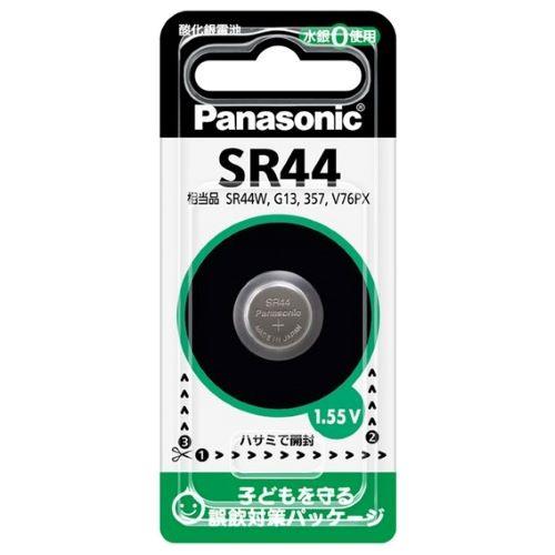 仕様：●メーカー:パナソニック(Panasonic)●型番:SR44P●規格:SR44●直径×高さ(mm):11.6×5.4●入数:1個●重量:約2.2g●電圧:1.55V●用途:ウォッチ、電子体温計、カメラ、電卓用商品画像に関する注意事項...