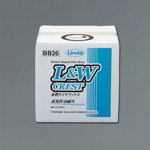 仕様：●メーカー:横浜油脂工業(Linda)●型番:4648●商品名:L&W CREST●内容量:9kg●液性:弱アルカリ性●色:白色液体●成分:シリコーンオイル●希釈:原液使用●油性タイプに近いワックス性能を発揮する水性ワックス●タイヤや...