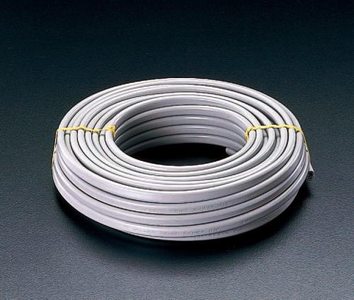 仕様：●定格容量:20A 600V(2.0mm×3心)●仕上外径:6.6×13.8mm●絶縁体厚さ:0.8mm●シース厚さ:1.5mm●長さ:50m●シース色:グレー●絶縁体色:白/黒/赤●単線商品画像に関する注意事項：●画像に数字等の情報...