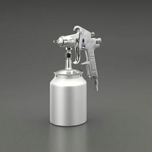 仕様：●カップ容量:1000ml●使用圧力:0.34MPa●吐出し空気量:250L/min●ノズル径:2.0mm●取付ねじ:G1/4”●重量:750g●使用コンプレッサー:0.8kw●一般塗装用●カプラー付属商品画像に関する注意事項：●画像...