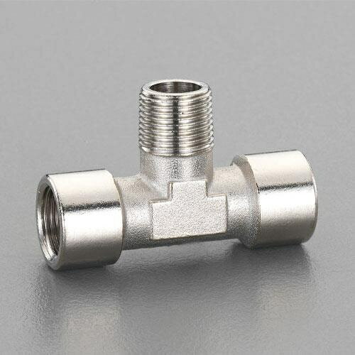 仕様：●適用流体:圧縮空気、ガスなど●最高使用圧力:0.8MPa●ねじ径:オス:R1/8”メス:G1/8”●全長:42×21mm●対辺:11mm●ねじ有効長:8mm●重量:26g●材質:真鍮(ニッケルメッキ)商品画像に関する注意事項：●※サ...