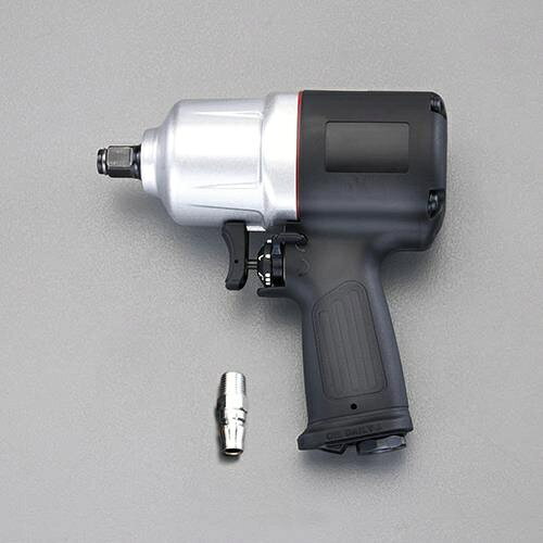 仕様：●使用コンプレッサー:3HP●差込角:1/2”●全長:171mm●無負荷回転数:8,000rpm●エアー消費量:113L/min●使用圧力:0.62MPa●使用トルク範囲:68~810N・m●最大トルク:1054N・m●能力(ボルト径...