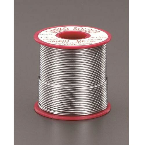 仕様：●メーカー:三光金属●型番:RH60●仕様:フラックス入●線径(mm):1.2●巻(g):200●用途:金属加工、基板半田付●錫/鉛(%):60/40●融点:190°C●全長:13.5m●材質:ロジン:1.8%●外観:金属線●比重:7...