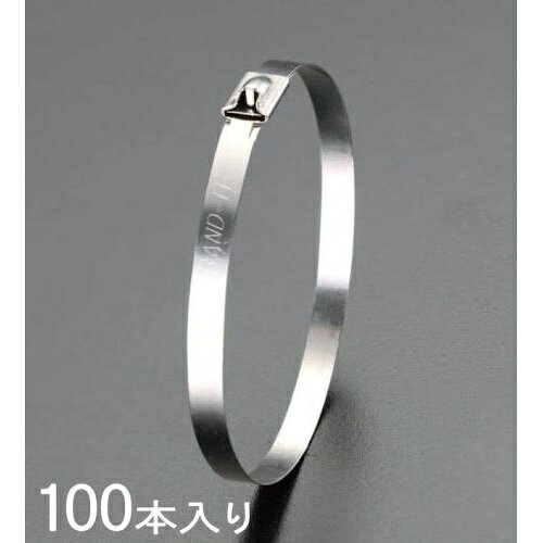 仕様：●メーカー:BAND-IT(バンド・イット)●型番:KE1128●商品名:Ball-Lock Tie(ボールロックタイ)●全長:200mm●幅:4.6mm●厚み:0.25mm●最大直径:50mm●使用荷重:90kg●材質:SUS304...