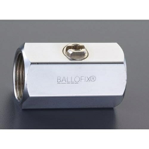 仕様：●最高圧力:1.0MPa(水圧)●使用流体:水●使用温度:0~100°C●入口ねじ:G3/4”●出口ねじ:G3/4”●全長:55mm●重量:224g●ボール口径:13.5mm●六角穴径:5mm●材質:本体:真鍮(クロムメッキ)●狭い通...