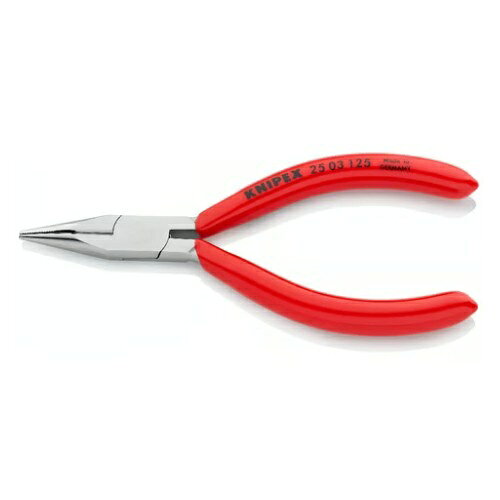 仕様：●メーカー:KNIPEX(クニペックス)●型番:25 03 125●切断能力:中硬線:φ2.2mm硬線:φ1.6mm●全長:125mm●先端サイズ:1.8×2.5mm●ノーズサイズ:長さ:27mm幅:13mm厚み:7mm●重量:72g...