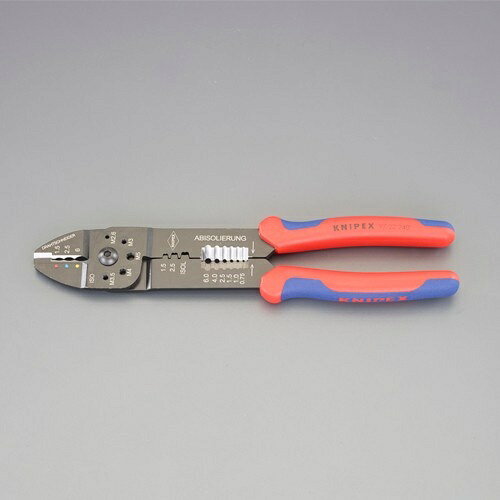 仕様：●メーカー:KNIPEX(クニペックス)●型番:97 22 240●圧着範囲(絶縁端子・絶縁コネクター):0.75~1.5、1.5~2.5、2.5~6.0mm2●圧着範囲(幅6.3mm差込端子):0.5~1.5、1.5~2.5mm2I...